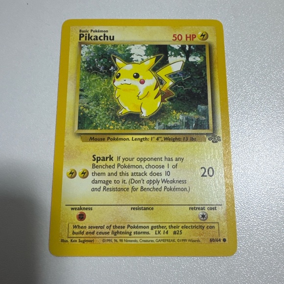 Pokemon | Toys | Pokemon Trading Card Pikachu With Yellow Border | Poshmark